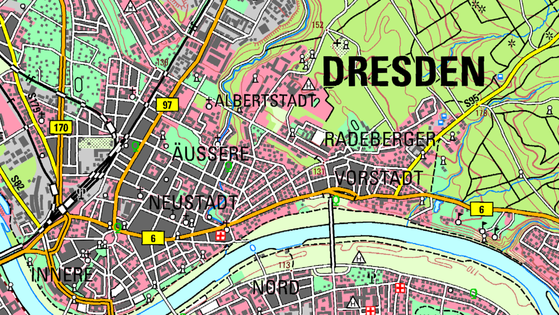 Digitale Topographische Karte - Geobasisinformation - sachsen.de